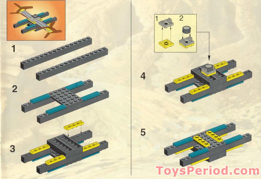 LEGO 4980 Tunnel Transport Instructions and Parts List