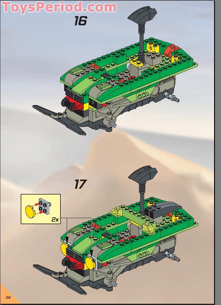 LEGO 4589 RC Nitro Flash Instructions and Parts List