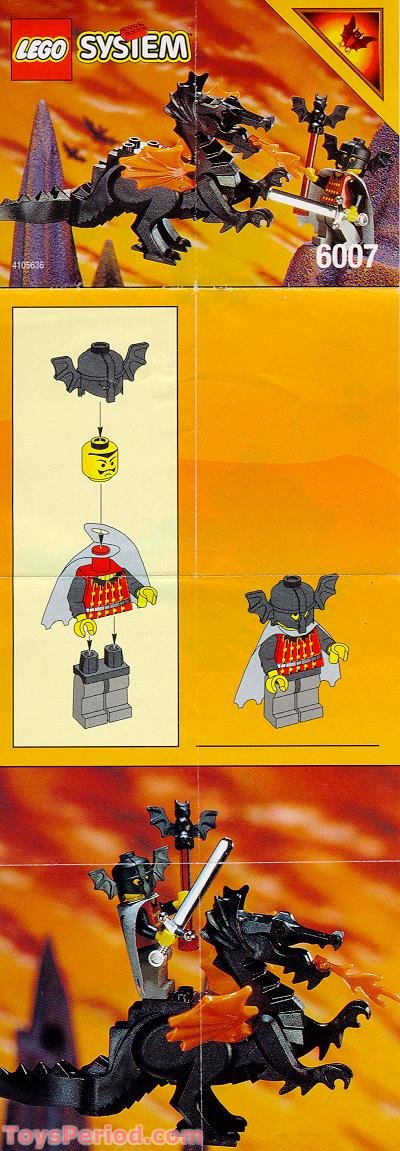 LEGO 6007 Bat Lord Instructions and Parts List