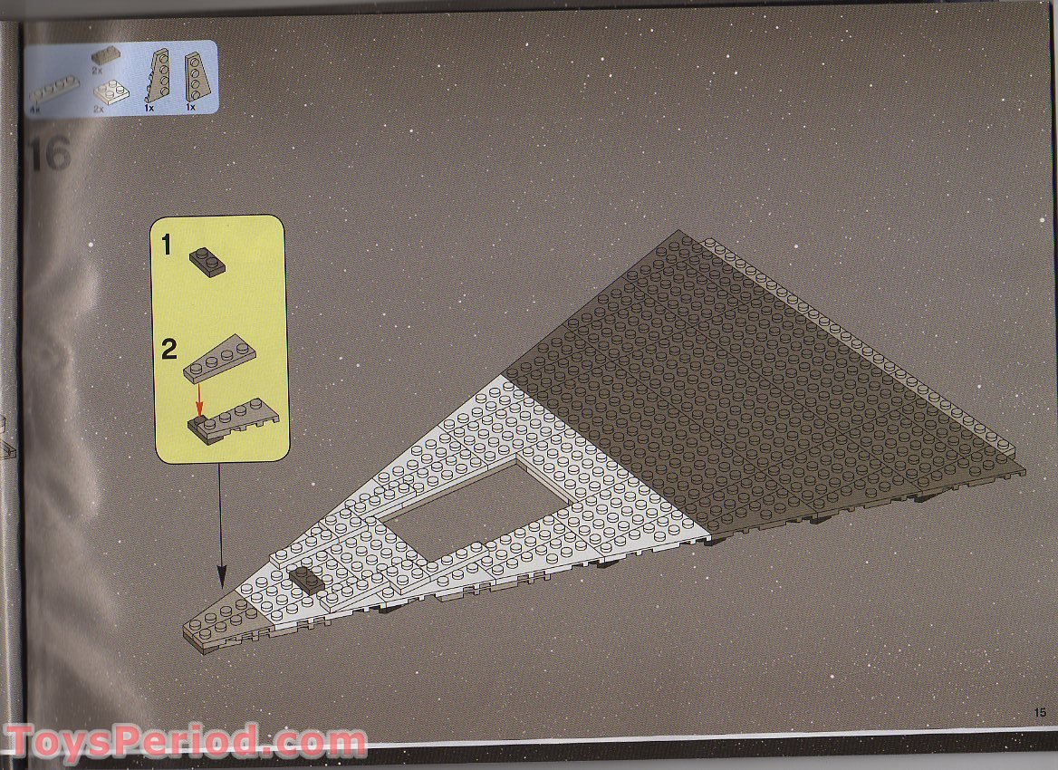 LEGO 6211 Imperial Star Destroyer Instructions and Parts List