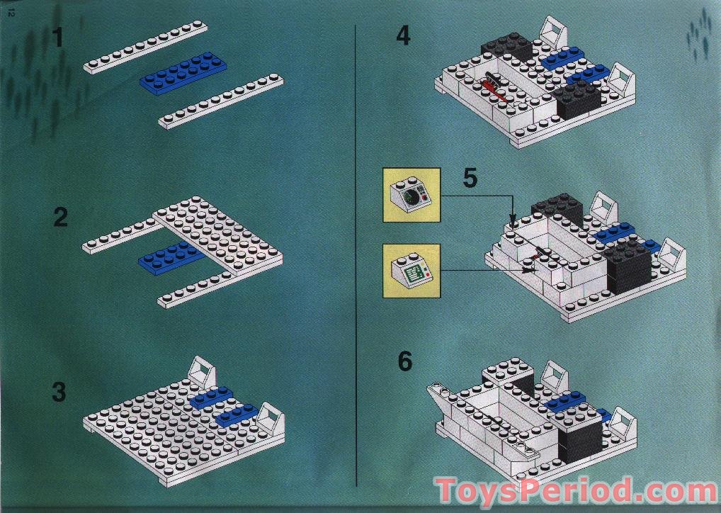 LEGO 6560 Diving Expedition Explorer Instructions and Parts List