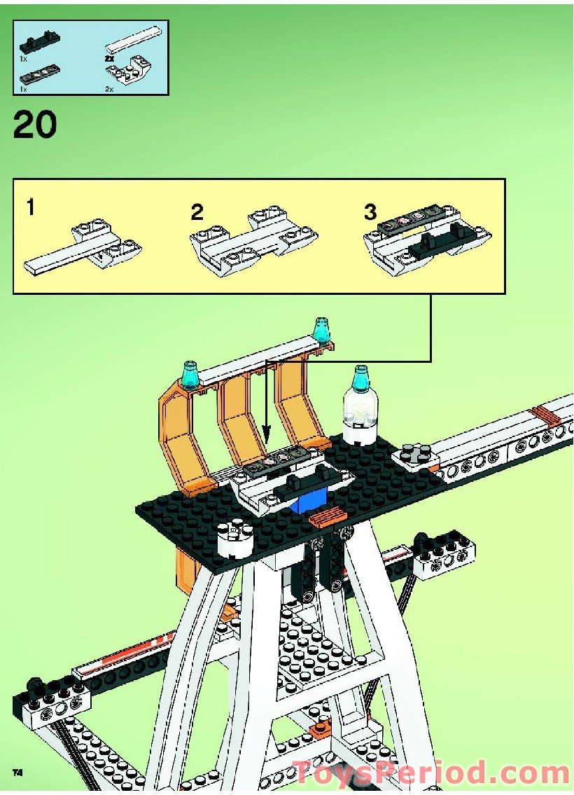 LEGO 7690 MB-01 Eagle Command Base Instructions and Parts List