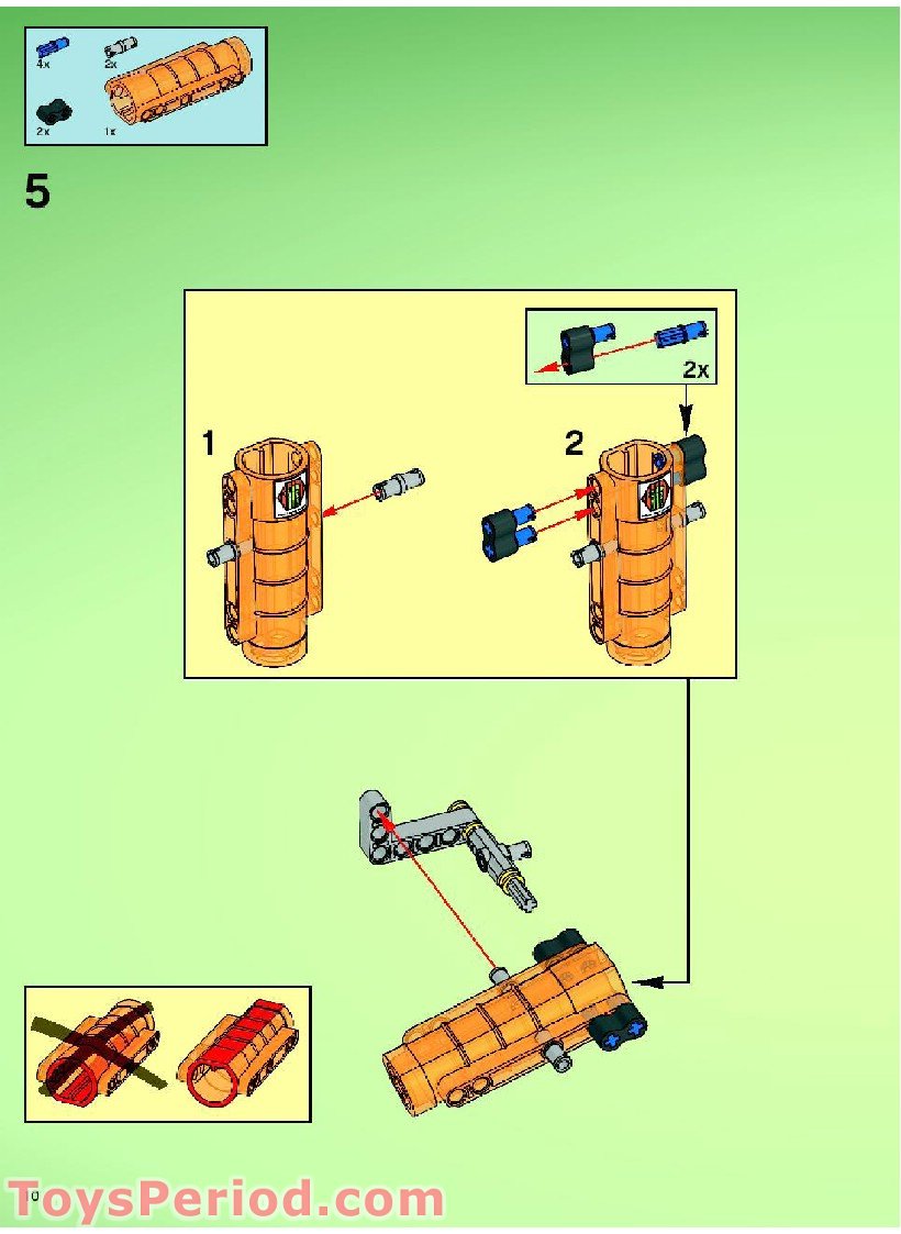 LEGO 7690 MB-01 Eagle Command Base Instructions and Parts List