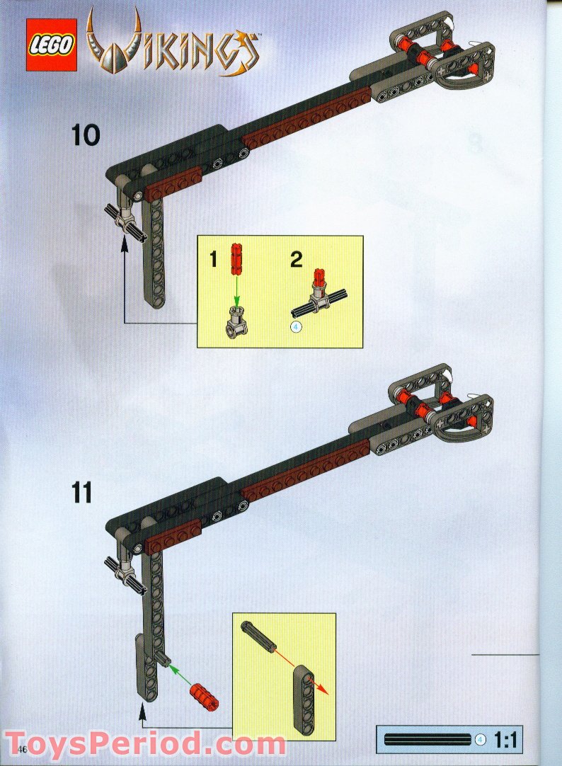 LEGO 7021 Viking Double Catapult Versus Armored Ofnir Dragon ...