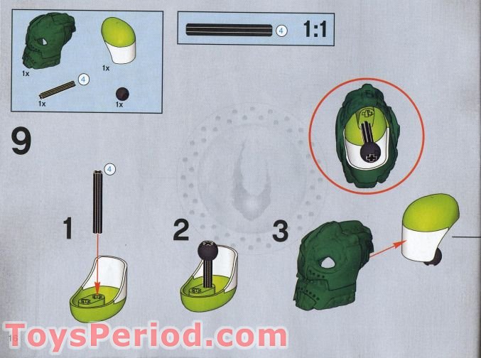 LEGO 8731 Inika Toa Kongu Instructions and Parts List