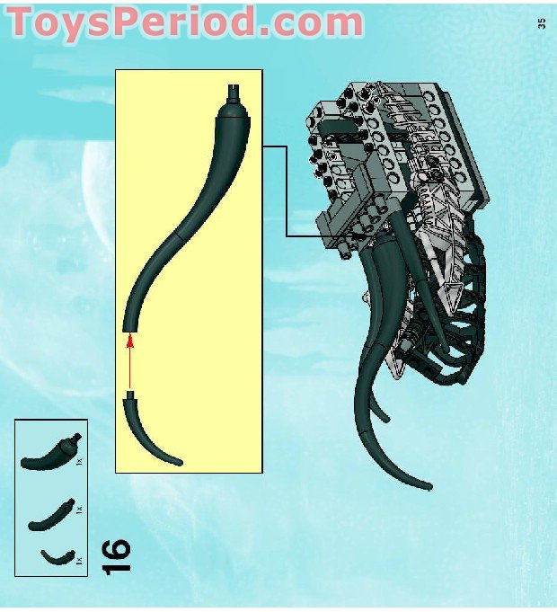 LEGO 8926 Toa Undersea Attack Instructions and Parts List