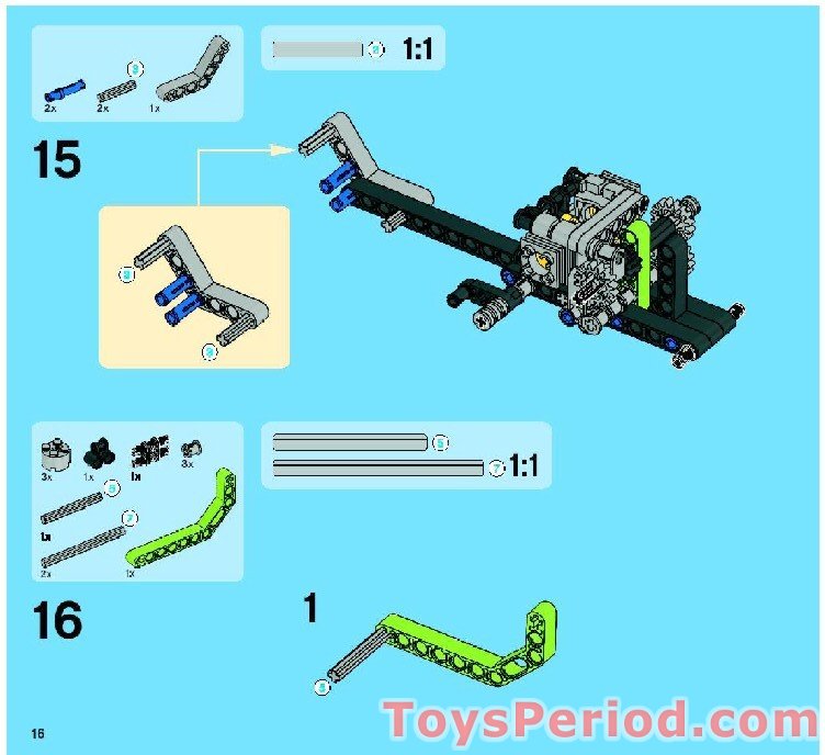 LEGO 8291 Dirt Bike Instructions and Parts List