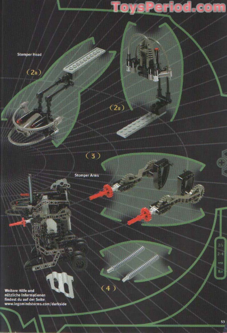 LEGO 9754 Dark Side Developer Kit Instructions and Parts List