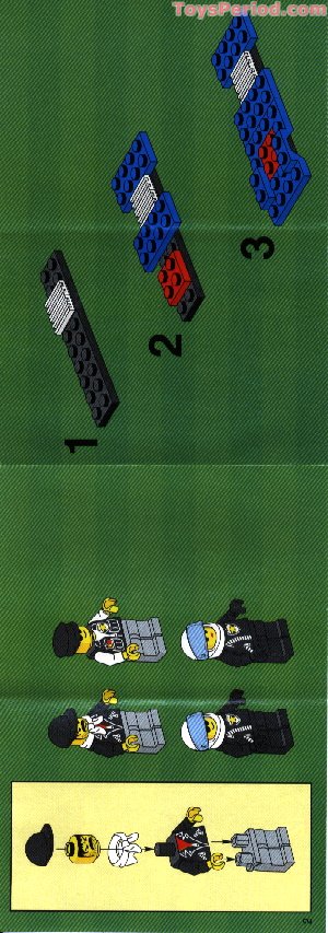 LEGO 3314 Stadium Security Instructions and Parts List