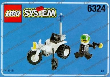 LEGO 6324 Chopper Cop Instructions and Parts List