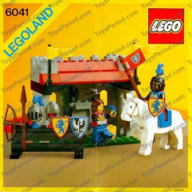 LEGO 6041 Armor Shop Instructions and Parts List