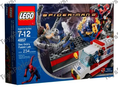 LEGO 4857 Doc Ock's Fusion Lab Instructions and Parts List
