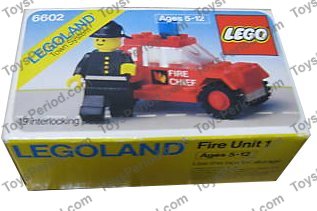 LEGO 6602-1 Fire Unit 1 Instructions and Parts List