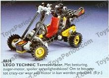 LEGO 8818 Baja Blaster Instructions and Parts List