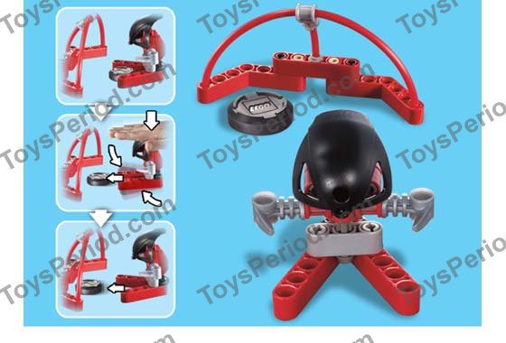 LEGO 3558 Red Player and Goal Instructions and Parts List