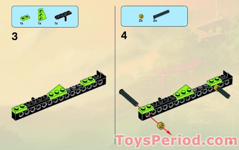 LEGO 70501 Warrior Bike Instructions and Parts List