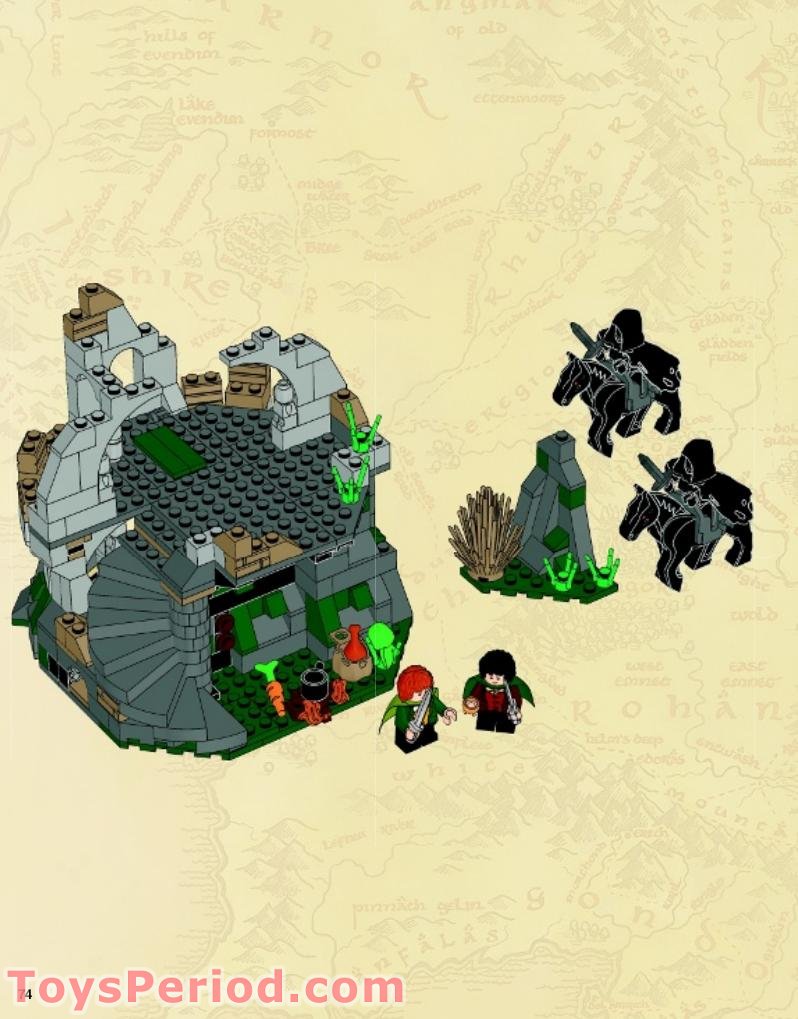 LEGO 9472 Attack on Weathertop Instructions and Parts List