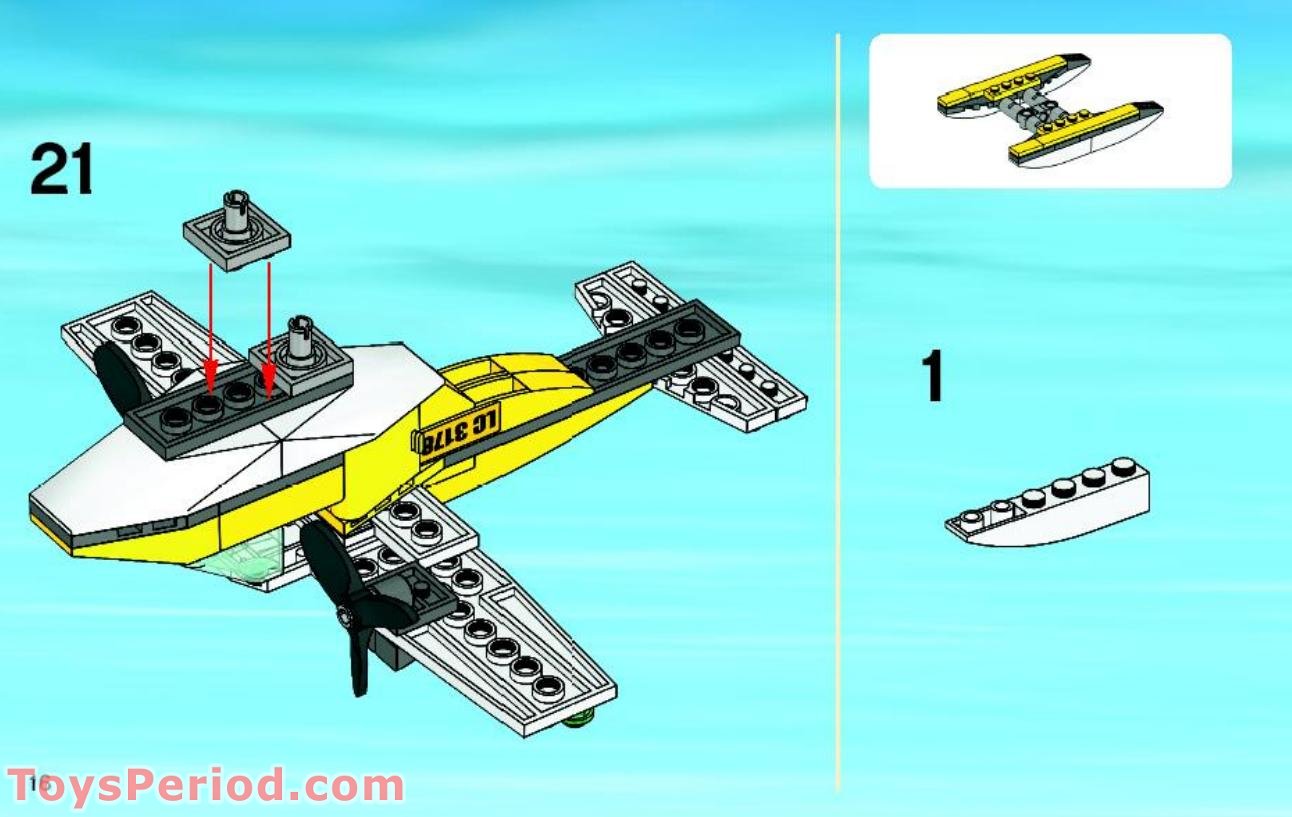 LEGO 3178 Seaplane Instructions and Parts List