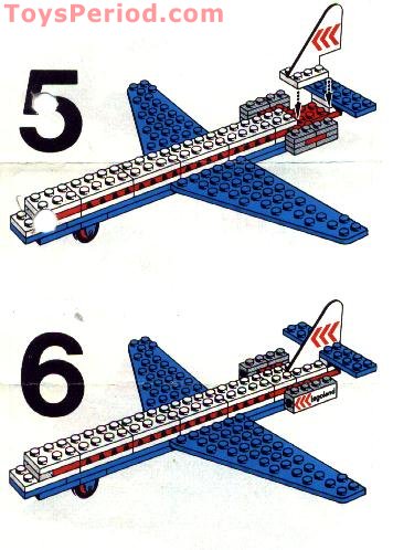 LEGO 687 Caravelle Plane Instructions and Parts List