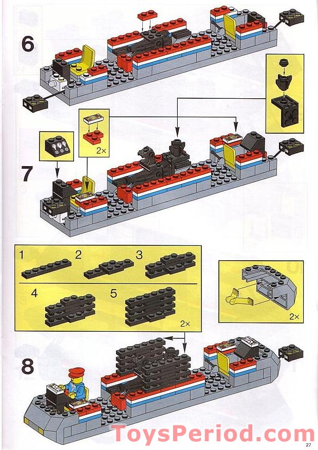LEGO 10001 Metroliner Instructions and Parts List