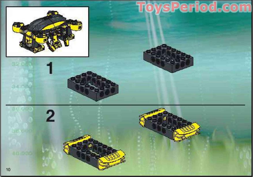 LEGO 4794 Alpha Team Command Sub Instructions and Parts List