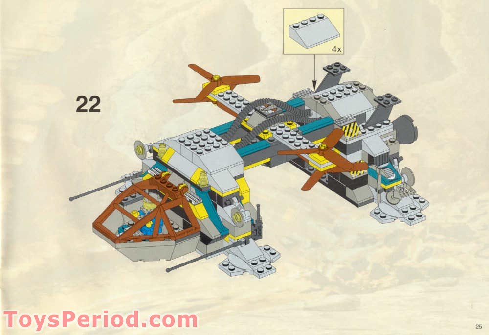 LEGO 4980 Tunnel Transport Instructions and Parts List