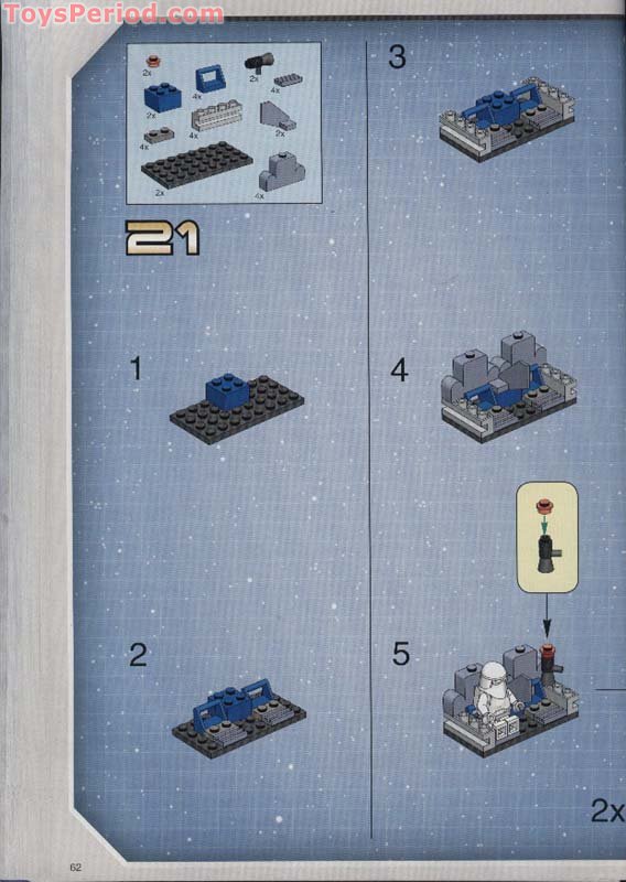 LEGO 4483-1 AT-AT, Black Box Instructions and Parts List