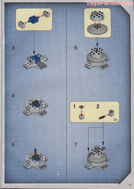 LEGO 4483-2 AT-AT, Blue Box Instructions and Parts List