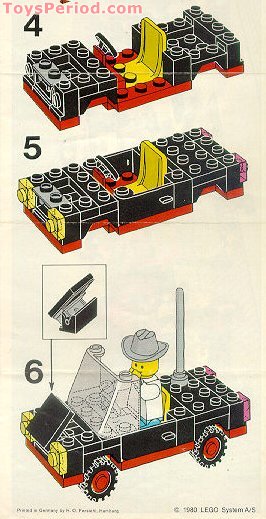 LEGO 6627 Convertible Instructions and Parts List