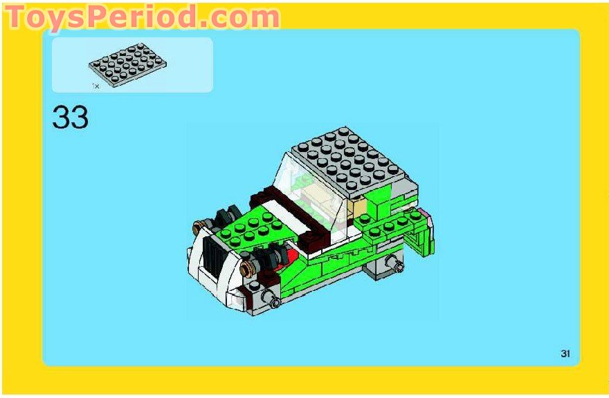 LEGO 6743 Street Speeder Instructions and Parts List