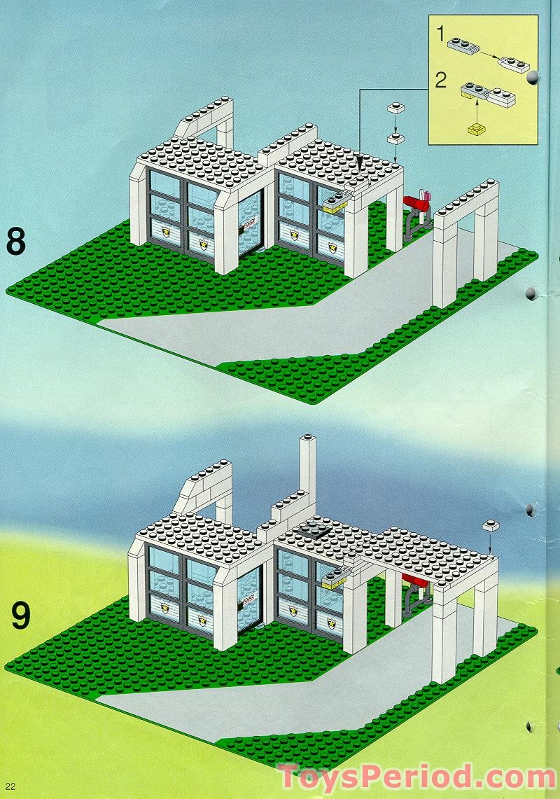 LEGO 6598 Metro PD Station Instructions and Parts List