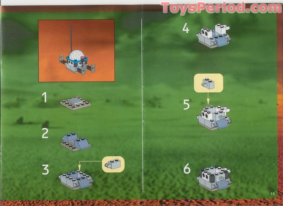 LEGO 7315 Solar Explorer Instructions and Parts List