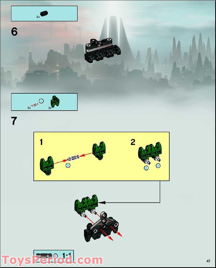 LEGO 8623 Krekka Instructions and Parts List