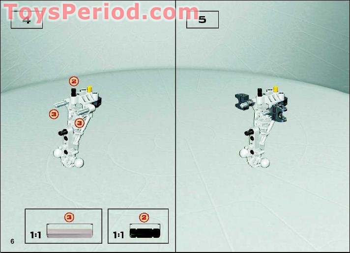 LEGO 8741 Toa Hordika Nuju Instructions and Parts List
