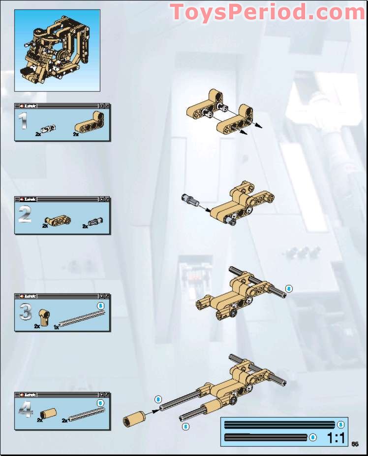 LEGO 8001 Battle Droid Instructions and Parts List