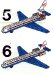 LEGO 687 Caravelle Plane Instructions and Parts List