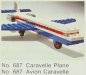 LEGO 687 Caravelle Plane Instructions and Parts List