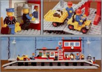 Train Sets - LEGO 7824 Railway Station Vintage 1983 Train Passenger Set