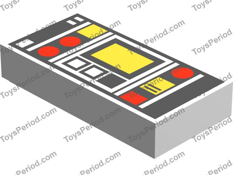 LEGO Sets with Part 3069bp68 Tile 1 x 2 with Red and Yellow Controls ...