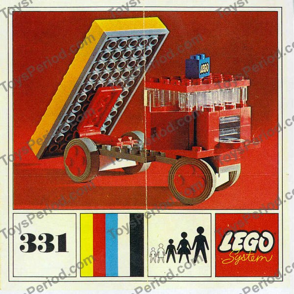 LEGO 331 Dump Truck Instructions and Parts List