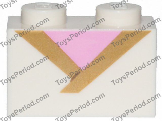 LEGO Sets with Part 3004pb189 Brick 1 x 2 with Gold Trim and Bright ...