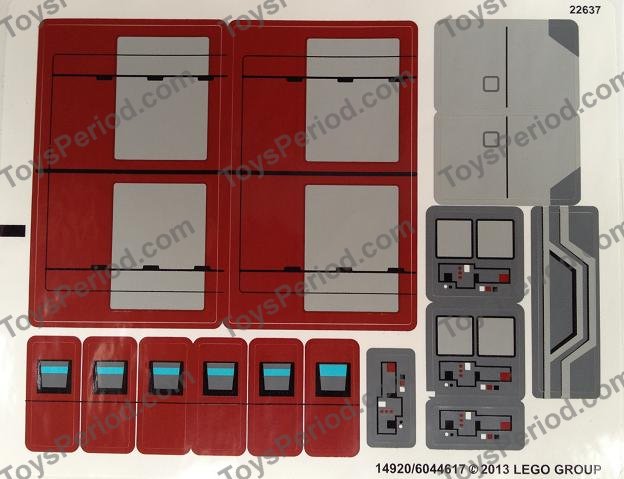 LEGO Sets with Part 75025stk01 Sticker Sheet for Set 75025 - (14920/ ...