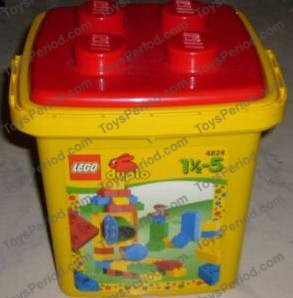 LEGO 4824 Duplo Bucket, Medium Set Parts List