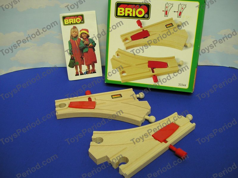 BRIO - BRIO 33344 Mechanical Switches Wooden Railway Turnout Sweden