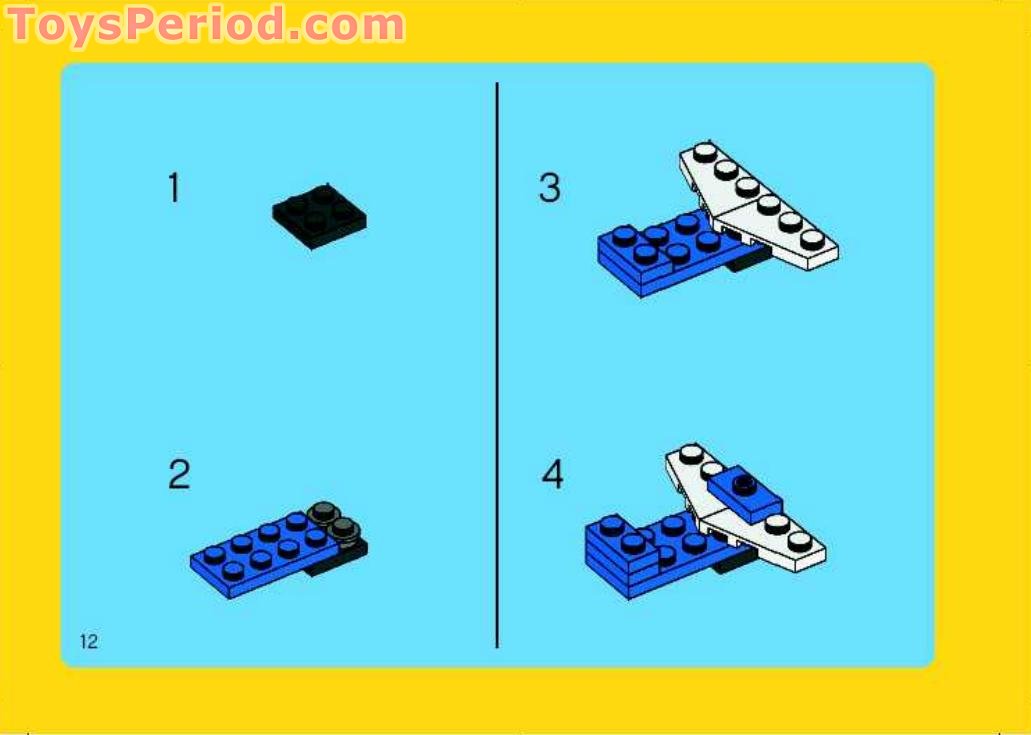 LEGO 5864 Mini Helicopter Instructions and Parts List