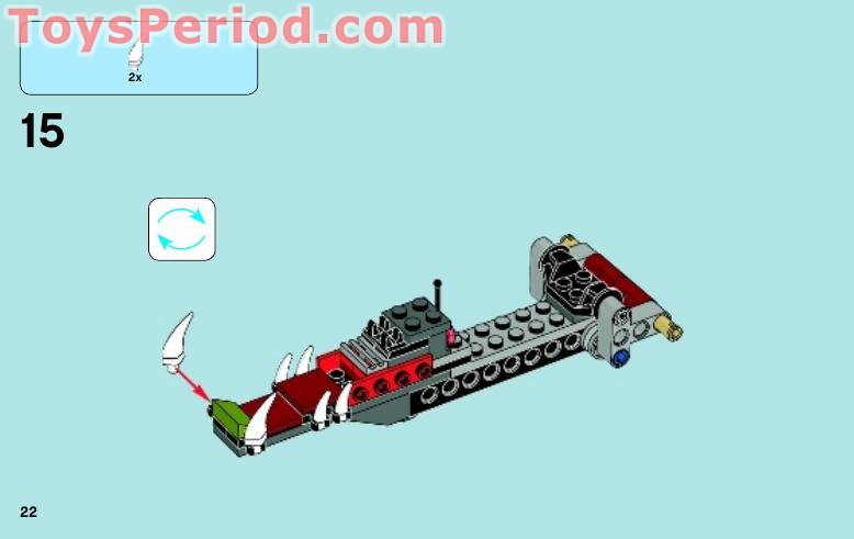 LEGO 70001 Crawley's Claw Ripper Instructions and Parts List