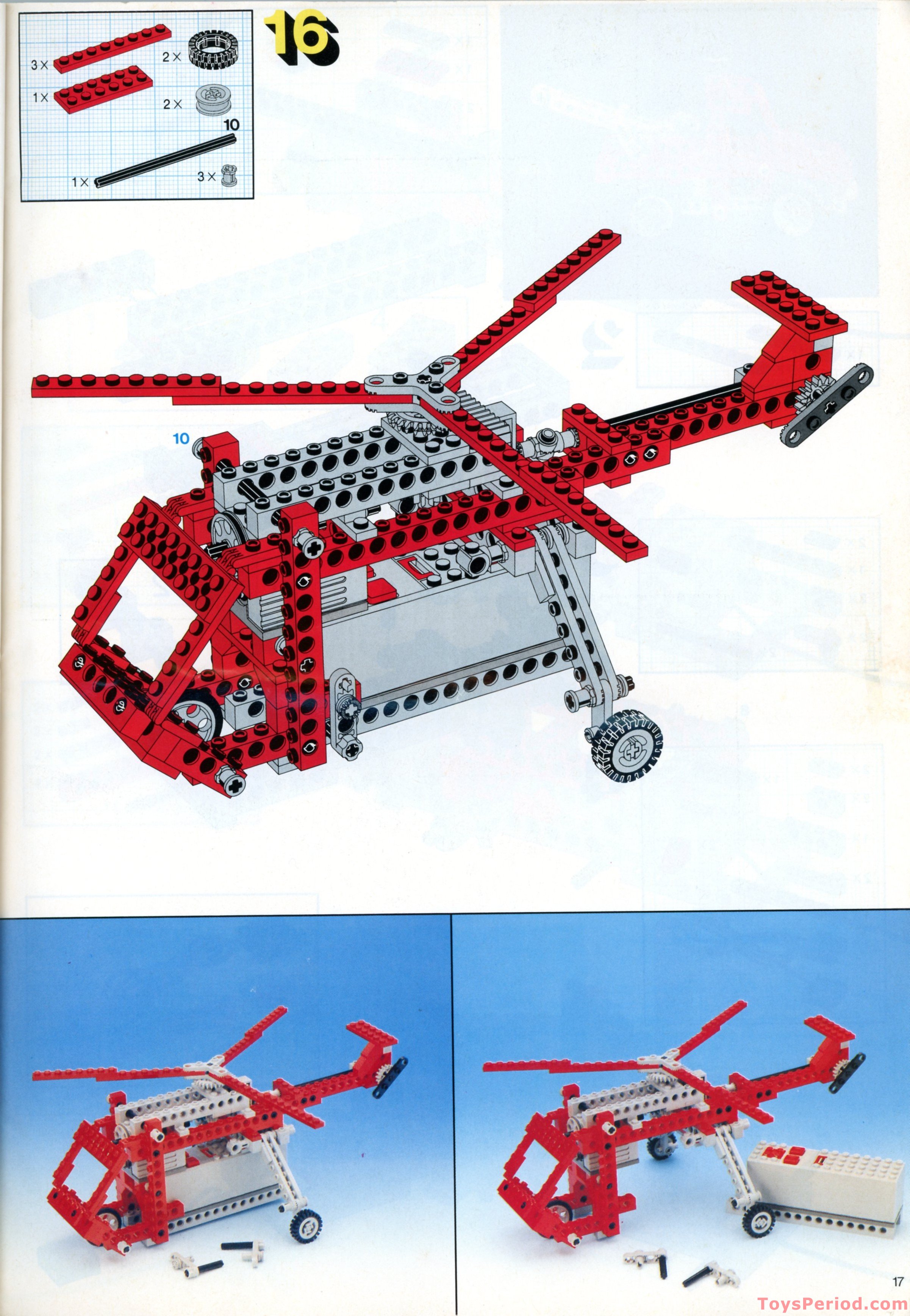 LEGO 8064 Motorized Universal Building Set, 9v Instructions and Parts List