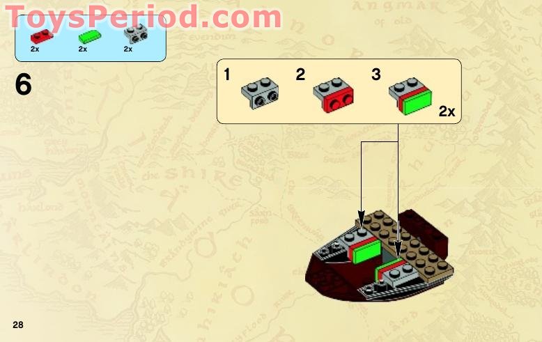 LEGO 9470 Shelob Attacks Instructions and Parts List