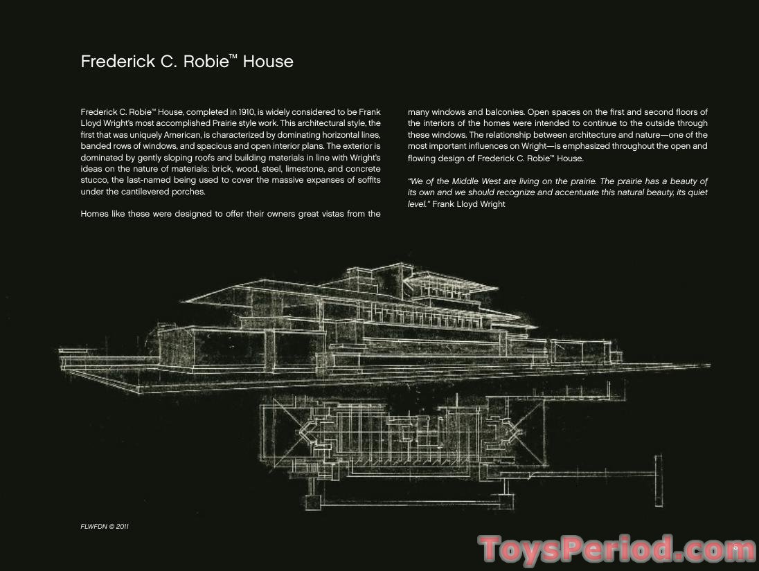 LEGO 21010 Robie House Instructions and Parts List