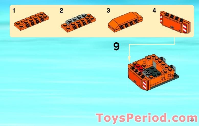 LEGO 4434 Tipper Truck Instructions and Parts List
